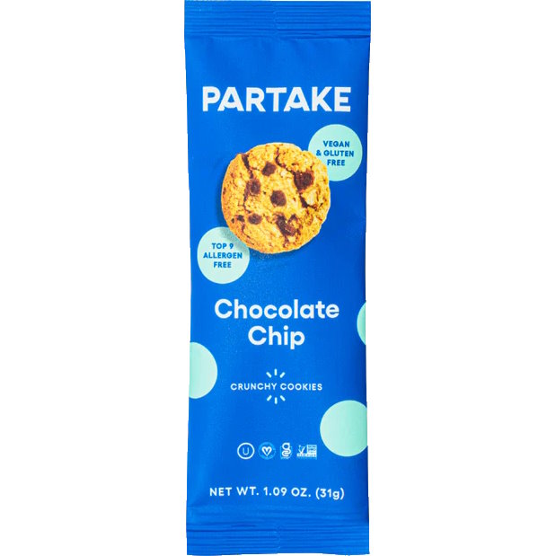 Partake Crunchy Chocolate Chip Cookie 1oz Bag - InReach Online Ordering