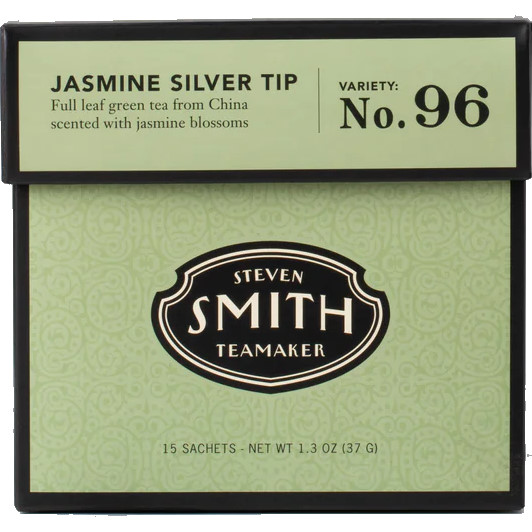 Smith Tea Jasmine Silver Tip No.96 1.06oz 15ct – Continental Canteen ...