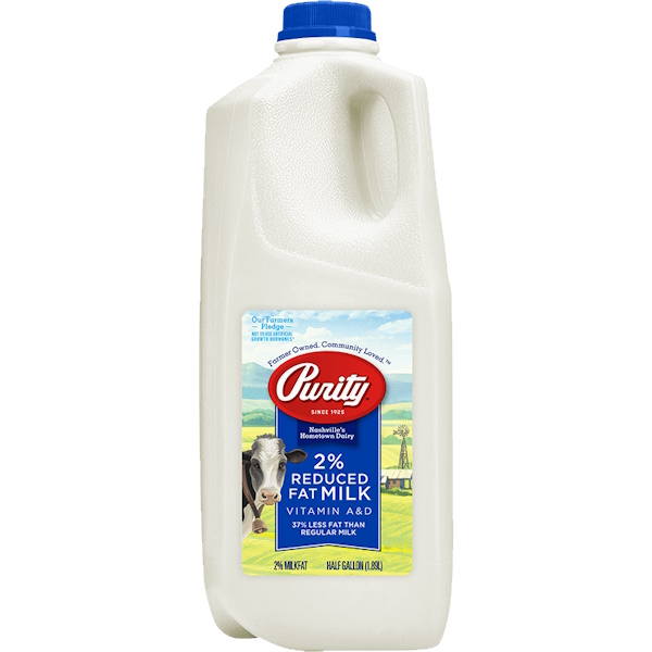 Purity 2% Reduced Fat Milk 0.5gal Carton – Five Star Breaktime Solutions