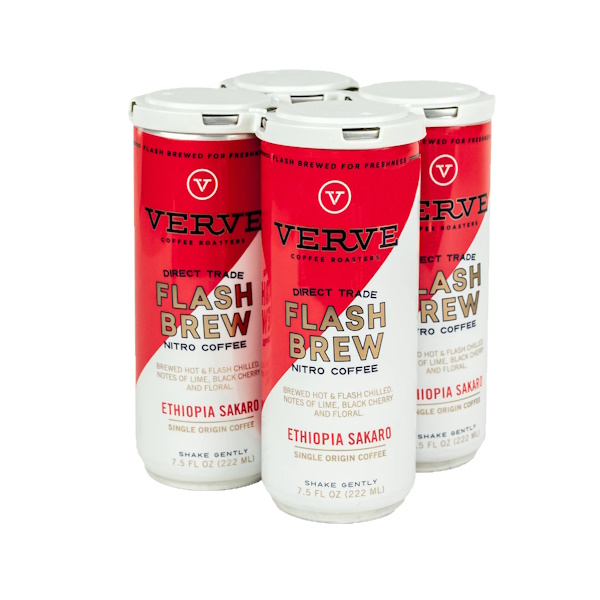 Verve Flash Brew Nitro Coffee Single Origin 7.5oz Can – Five Star ...