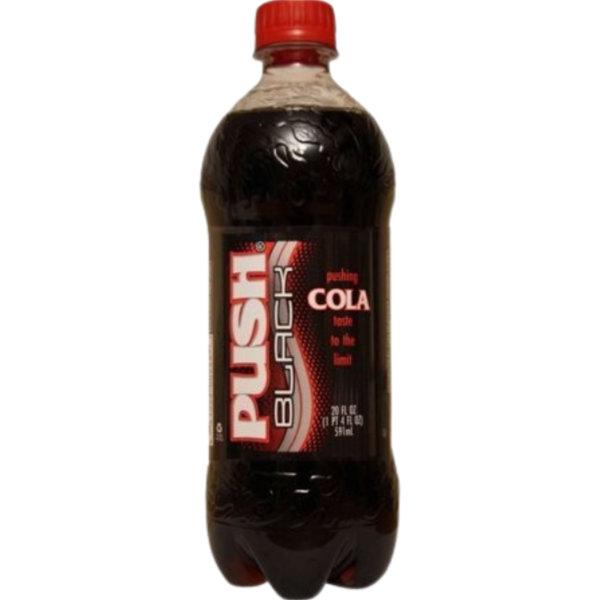 Push Black Cola 20oz Bottle – Five Star Breaktime Solutions