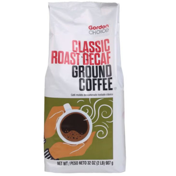 Gordon Choice Classic Roast Decaf Ground 2lb Bag – Five Star Breaktime ...