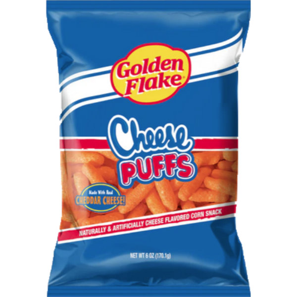 Golden Flake Cheese Puffs REG 1oz Bag – Five Star Breaktime Solutions